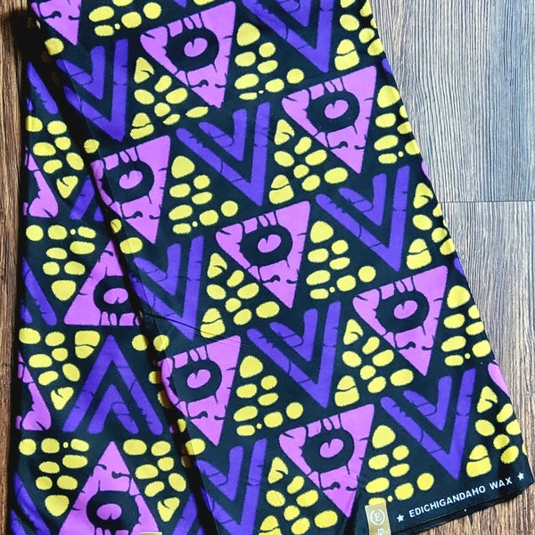 Purple African Fabric - Etsy