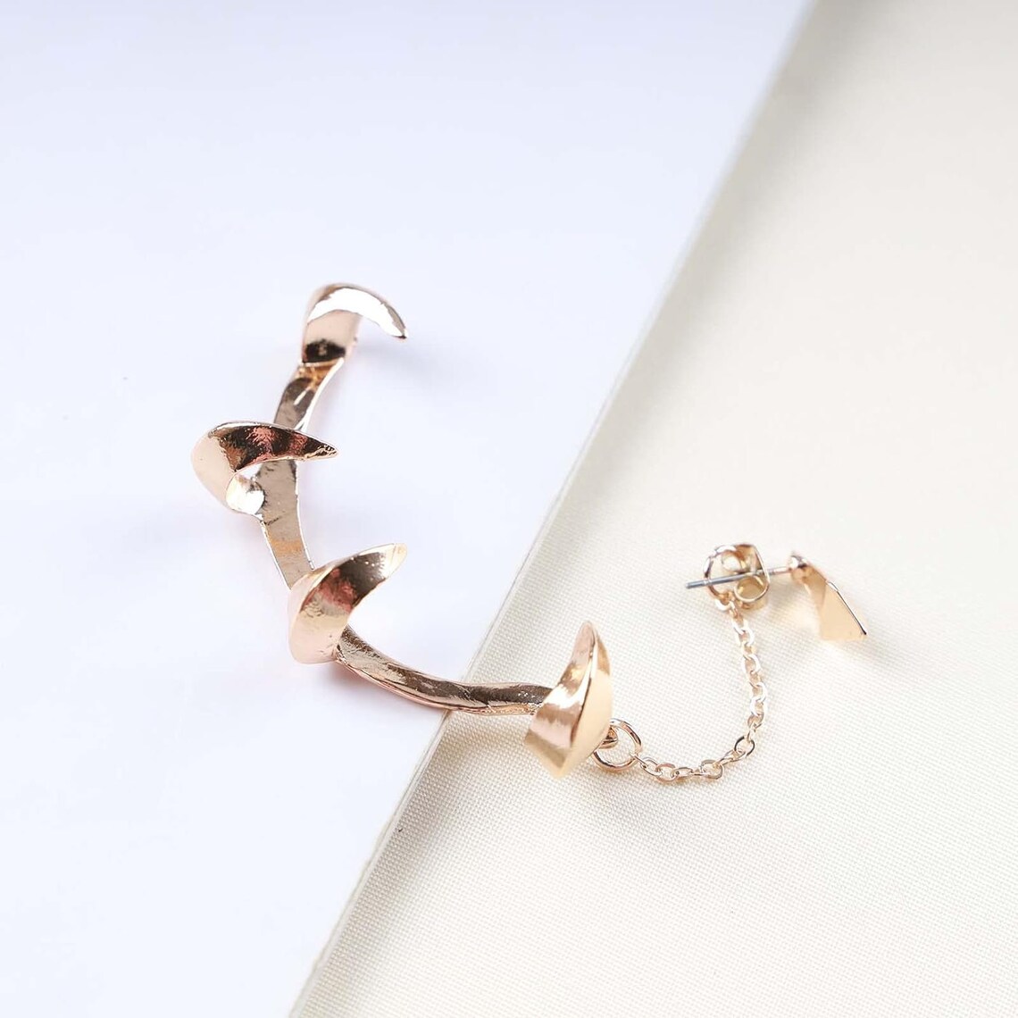 Devil Dragon Claw Ear Cuff Earring Gothic Claw Cuff Earrings Gold Devil Claw Wrap Earrings ...