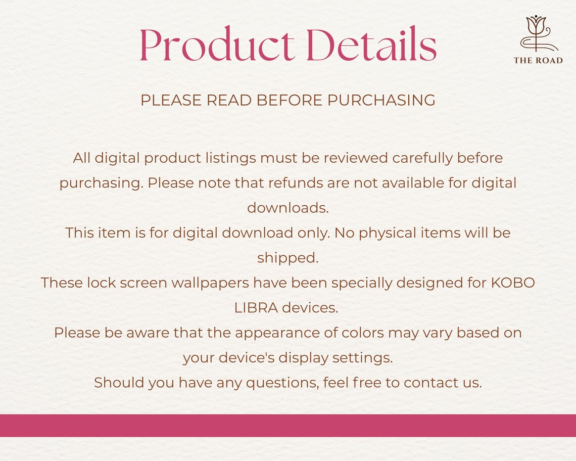 Kobo Lock Screen Wallpapers | Digital Download | Ereader Backgrounds ...