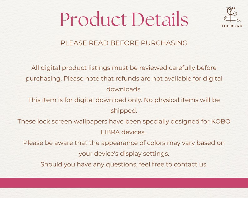 Kobo Lock Screen Wallpapers | Digital Download | Ereader Backgrounds ...