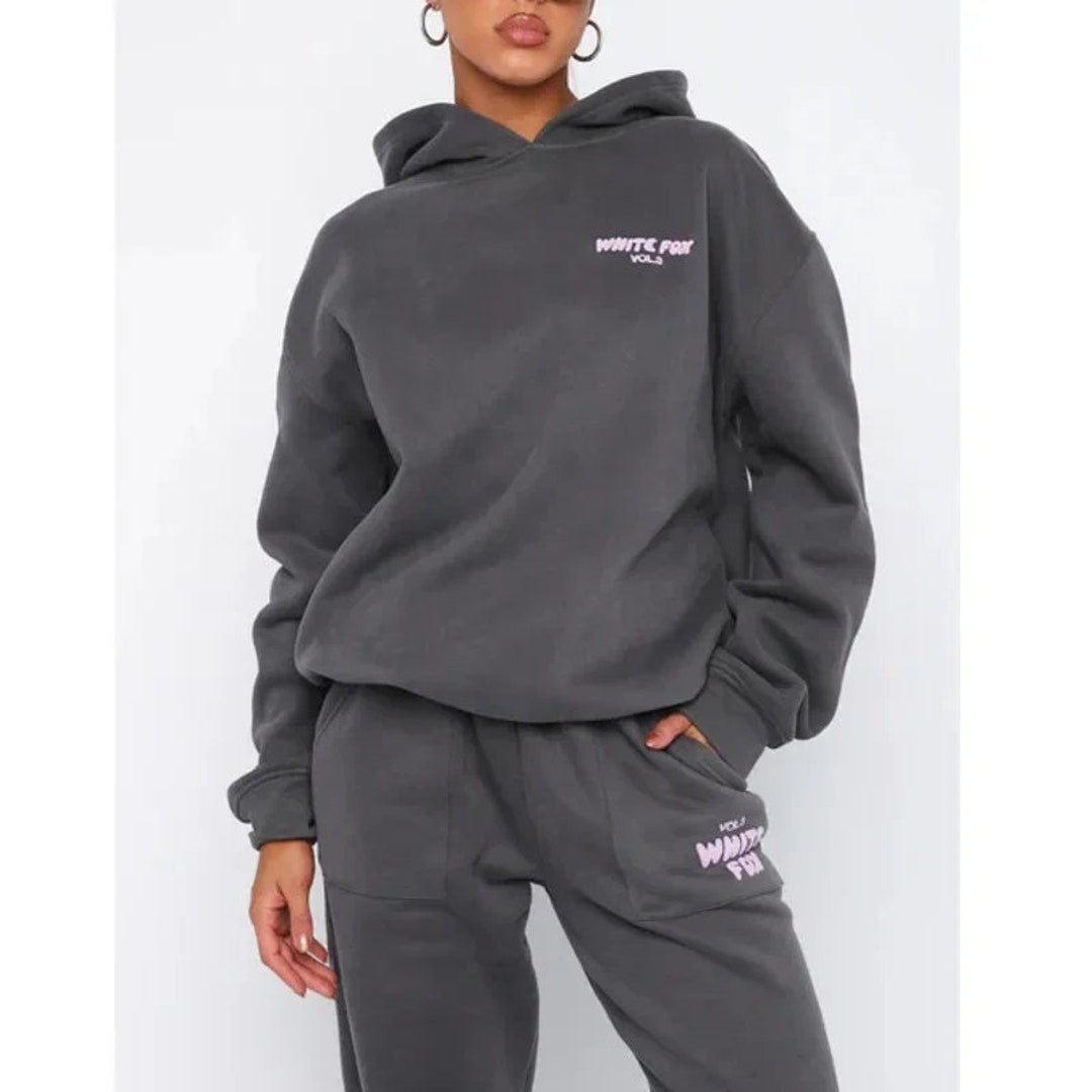 New Ins Style Track Suit Loose Causal Women Outfit Oversized Letter ...