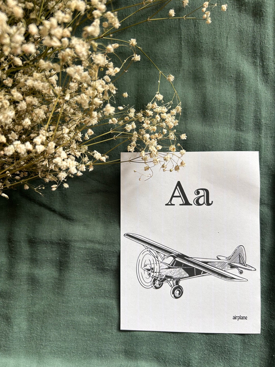 Vintage Alphabet Cards or Posters. Black Cream Colored. Printables ...