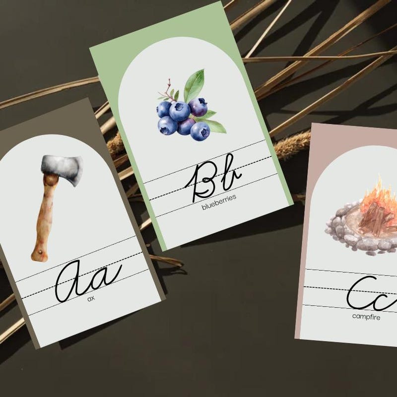 Camping Alphabet - Etsy