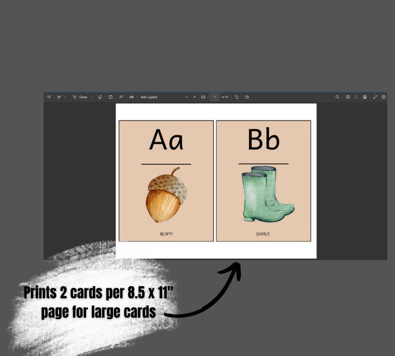 White or Beige Watercolor Alphabet Cards. Printables. Classroom ABC ...