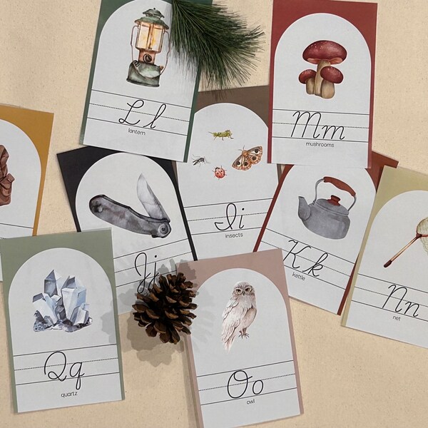 Camping Alphabet - Etsy