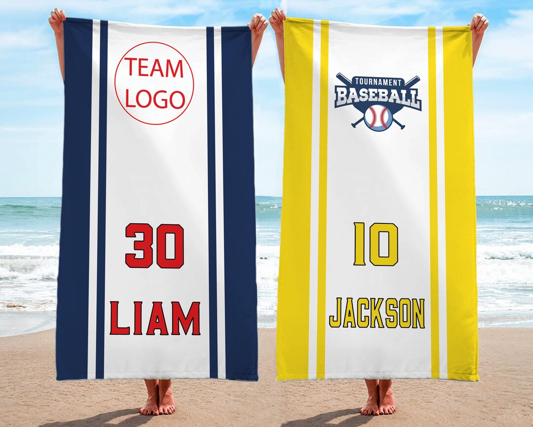Sport Team Personalized Beach Towel, School Team Towel, Basketball ...