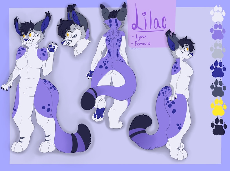 Furry Reference Sheets - Etsy