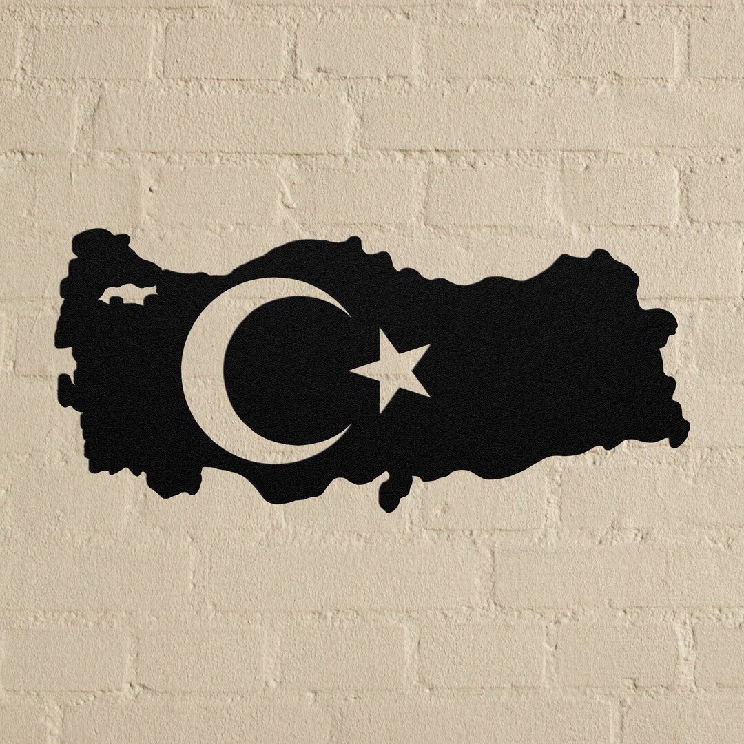 Türkiye Map Turkish Metal Wall Art Turkish Wall Decor Türkiye Flag ...