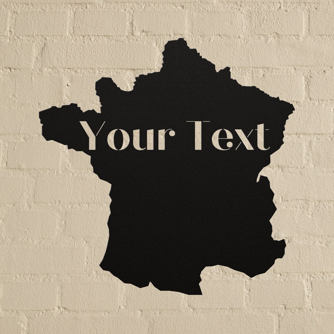 CUSTOM France Map France Metal Wall Art France Decor France France Sign ...