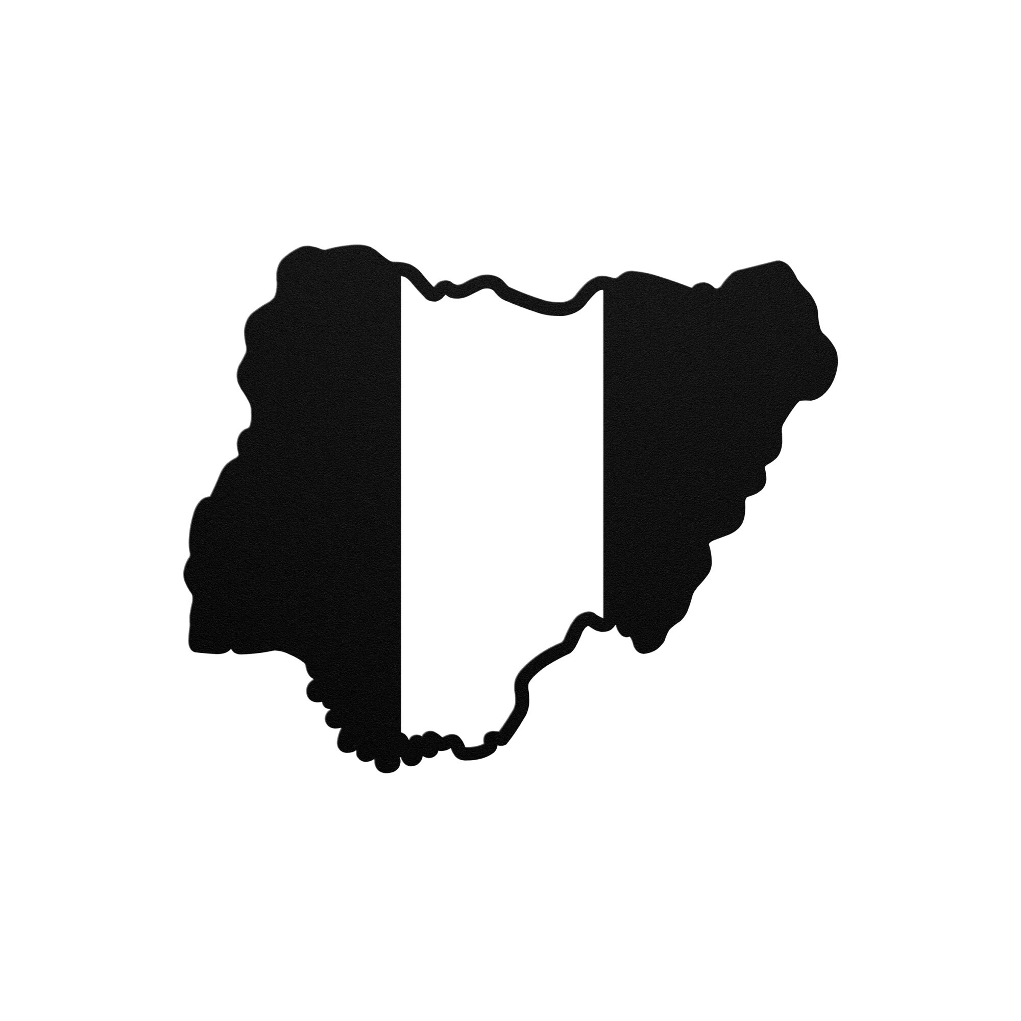 Nigeria Map Nigeria Metal Wall Art Nigerian Wall Decor Nigeria Flag ...