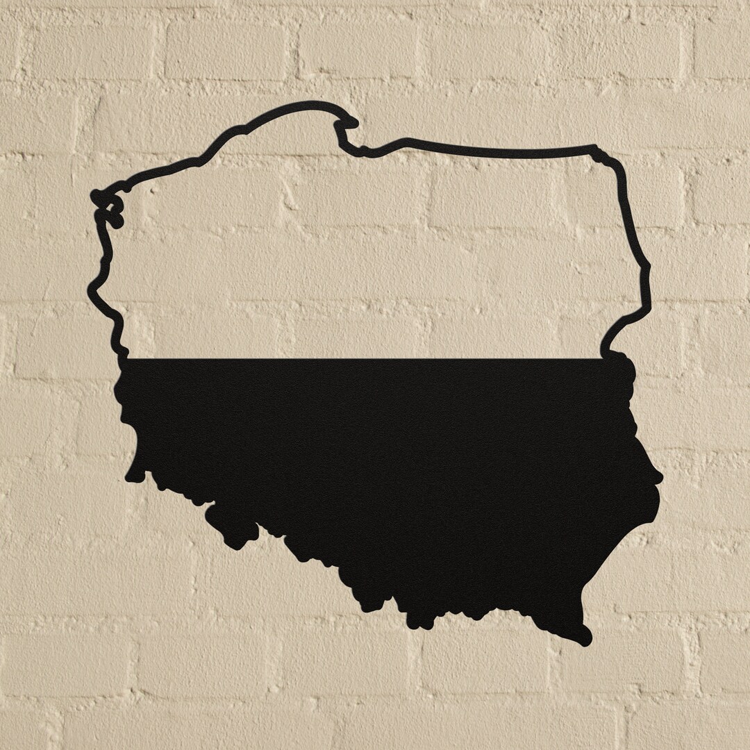 Poland Map Polish Metal Wall Art Polish Wall Decor Poland Flag Poland ...