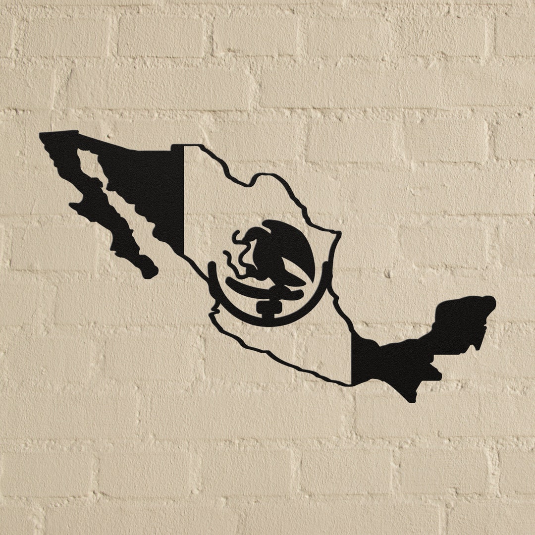 Mexico Flag Sign Mexico Metal Wall Art Metal Mexican Flag Wall Art ...
