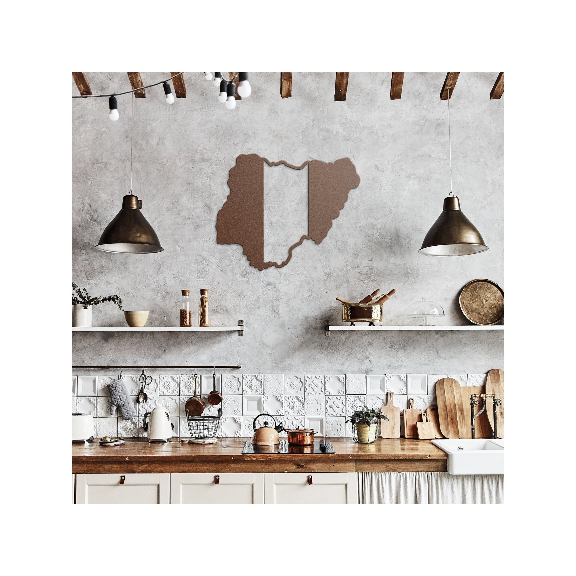 Nigeria Map Nigeria Metal Wall Art Nigerian Wall Decor Nigeria Flag ...