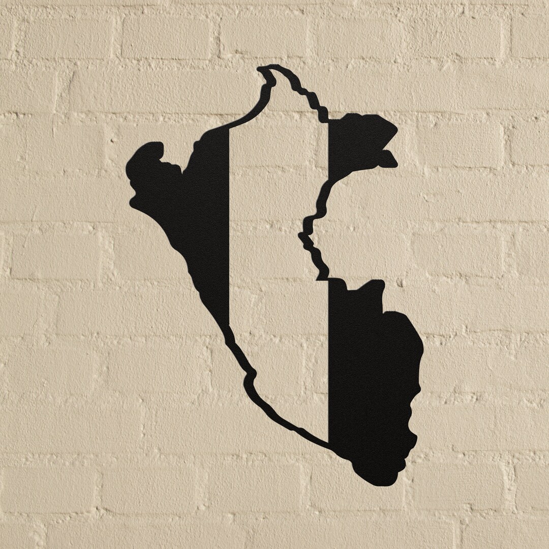 Peru Map Peruvian Metal Wall Art Peruvian Wall Decor Peru Flag Peru ...