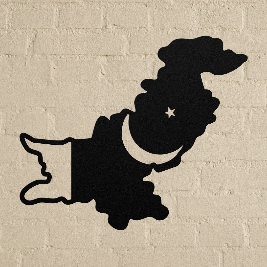 Pakistan Map Pakistani Metal Wall Art Pakistani Wall Decor Pakistan ...