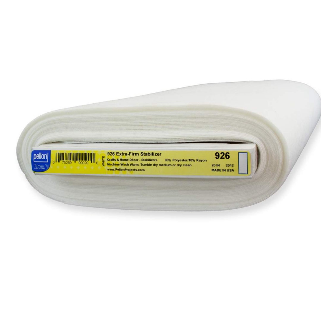 Pellon 926 Extra Firm Stabilizer: White Polyester Sew-in for Bags ...