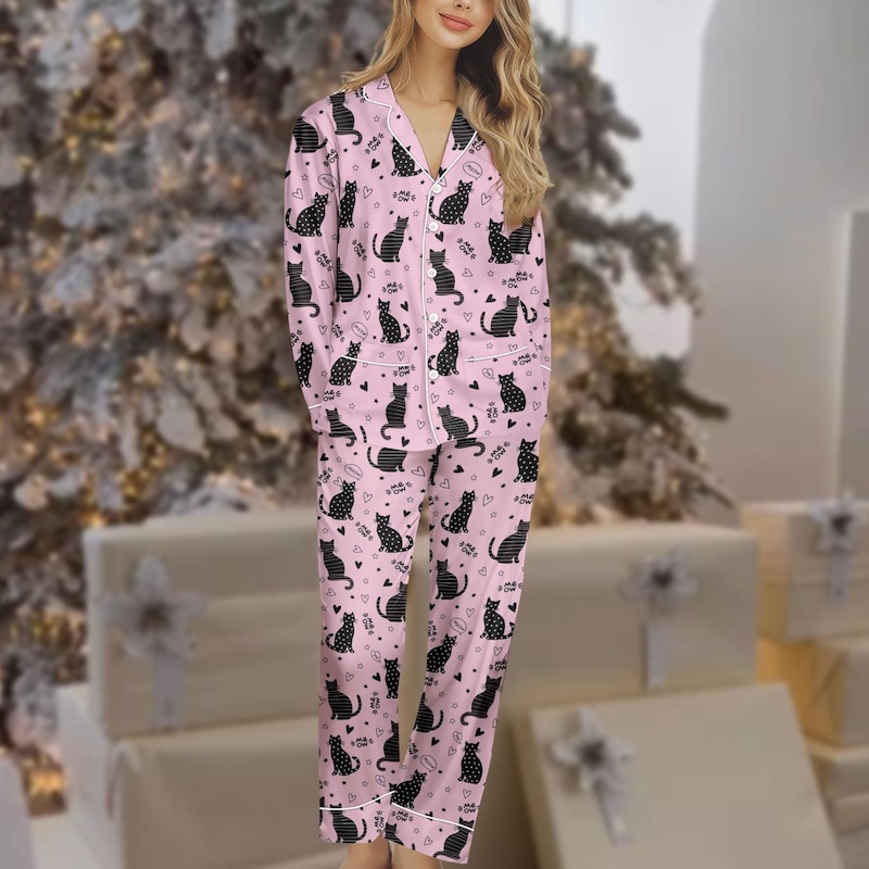 Cat';;s Meow Pajamas - Etsy