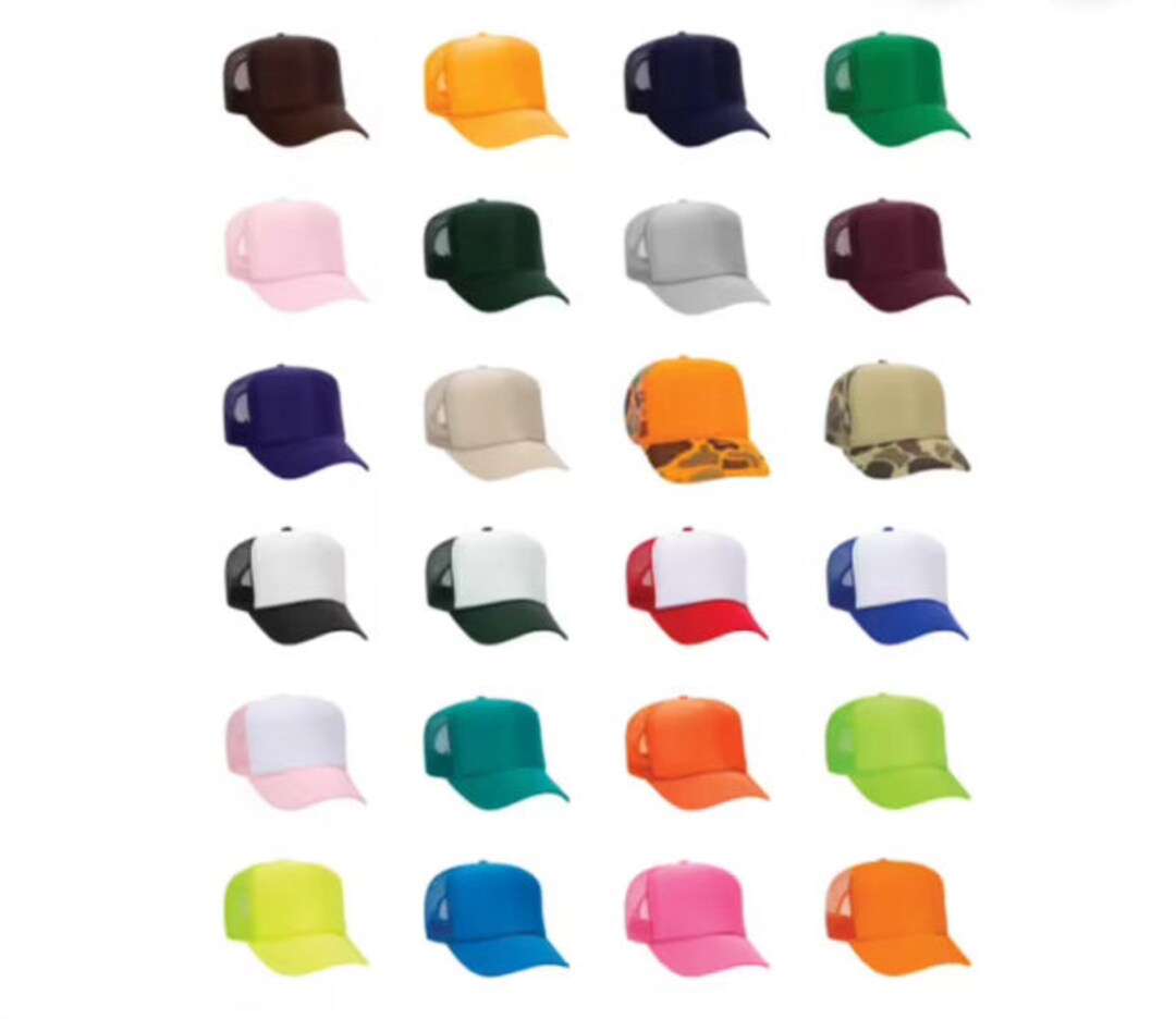 Blank Otto Trucker Hats - Etsy
