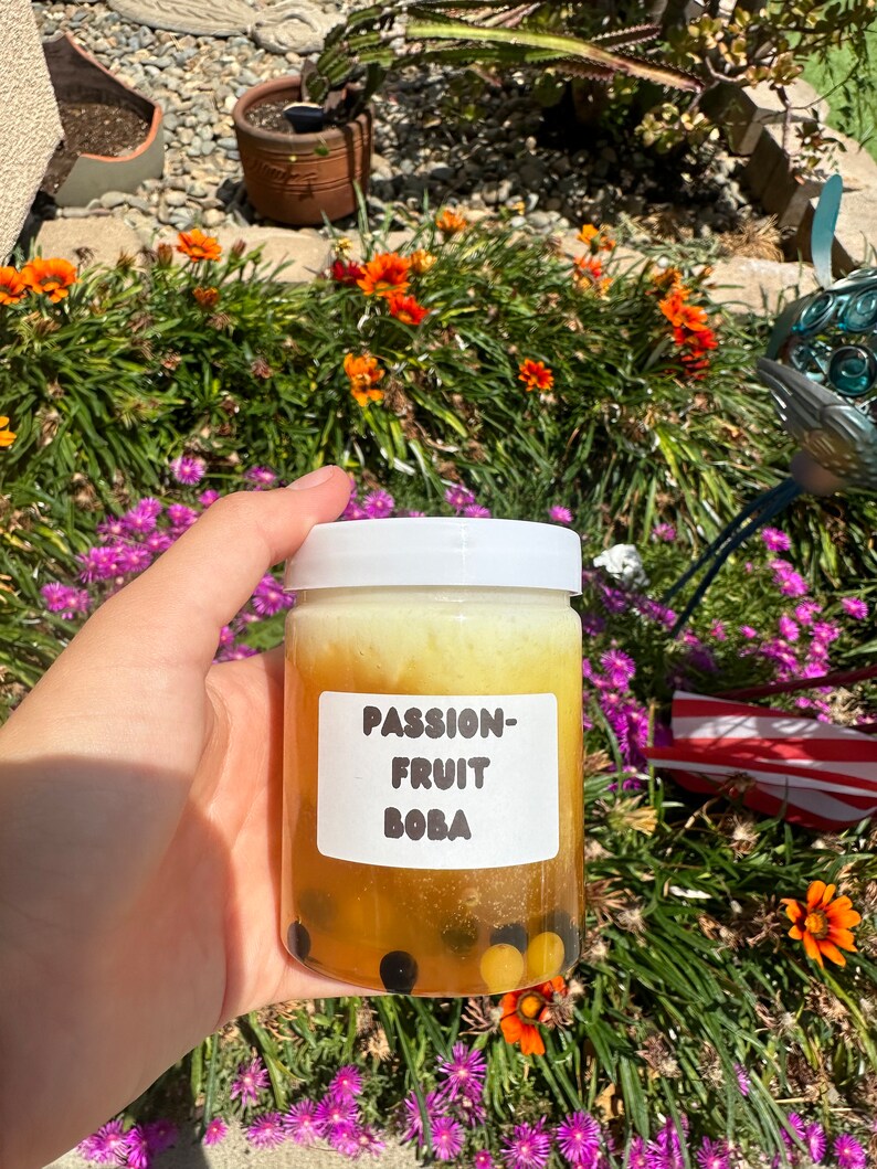 Passion- Fruit Boba Slime - Etsy