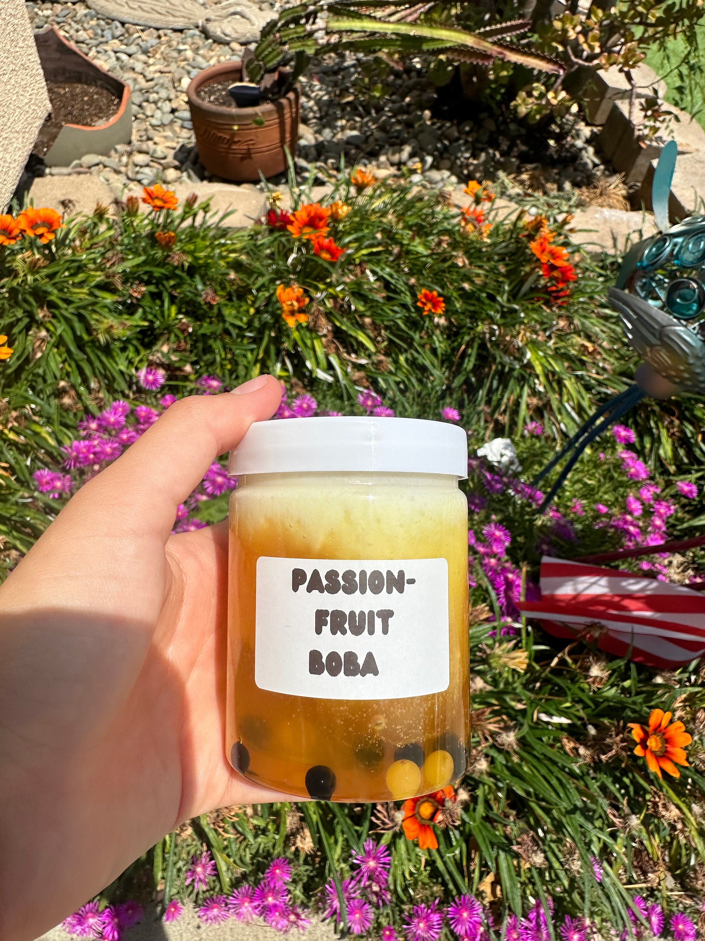 Passion- Fruit Boba Slime - Etsy