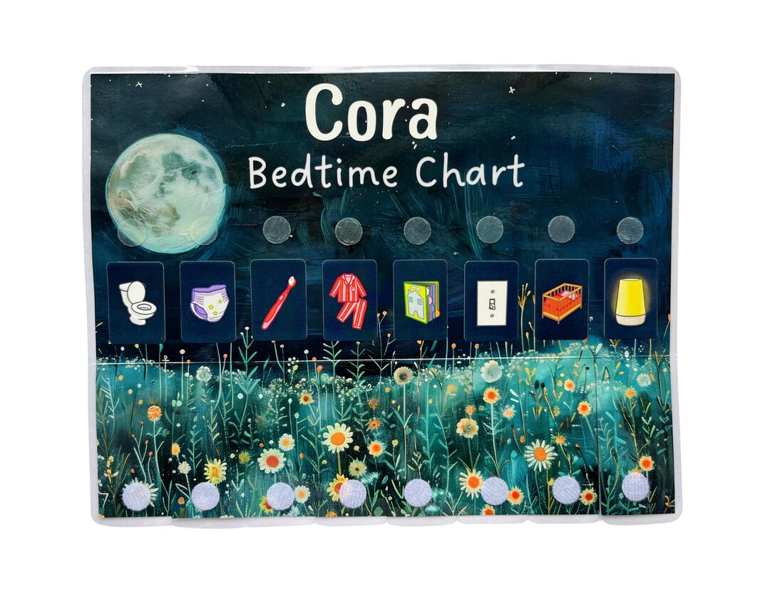 Bedtime Flip Chart - Create Custom Routine With Stickers - Etsy