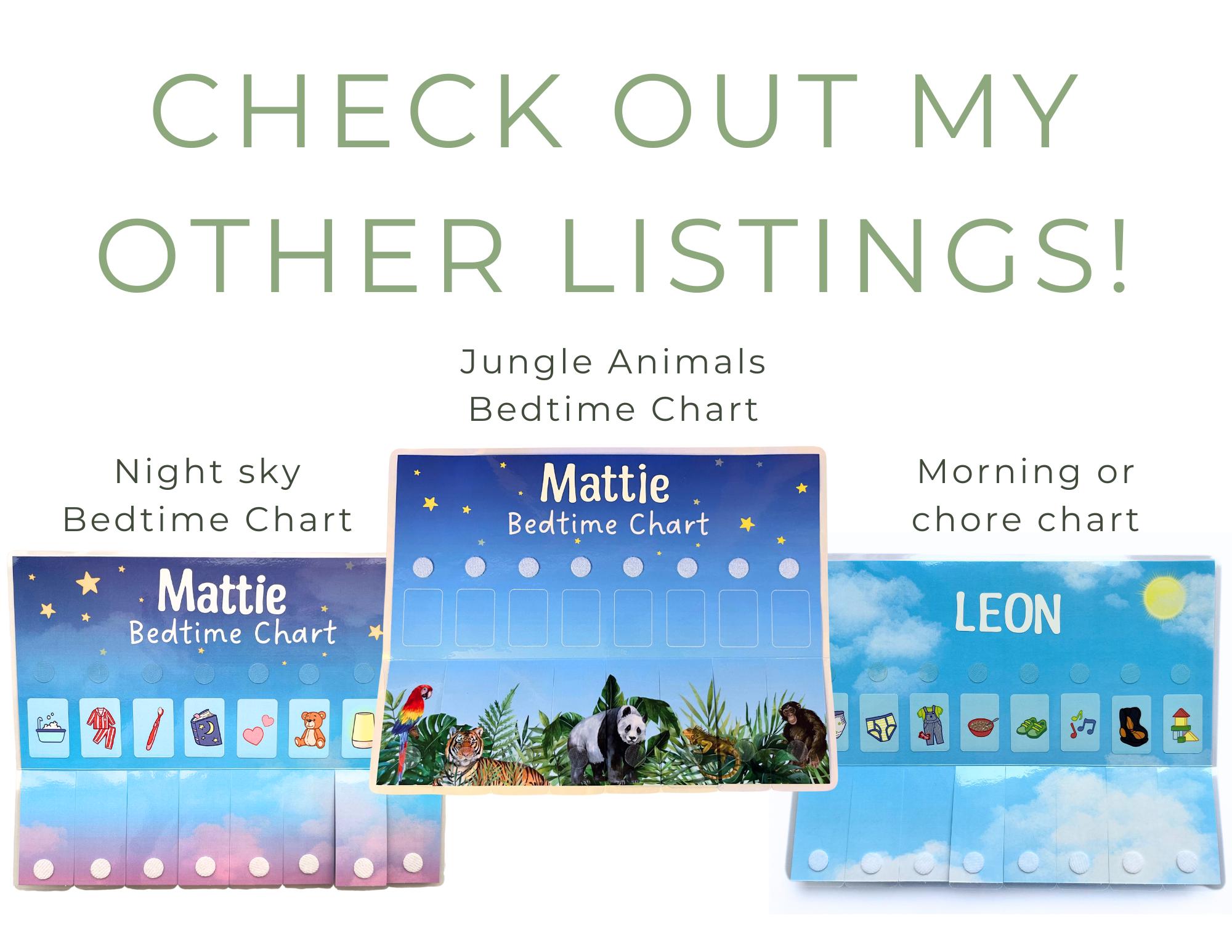 Morning Chart - Create Custom Routine With Stickers - Etsy