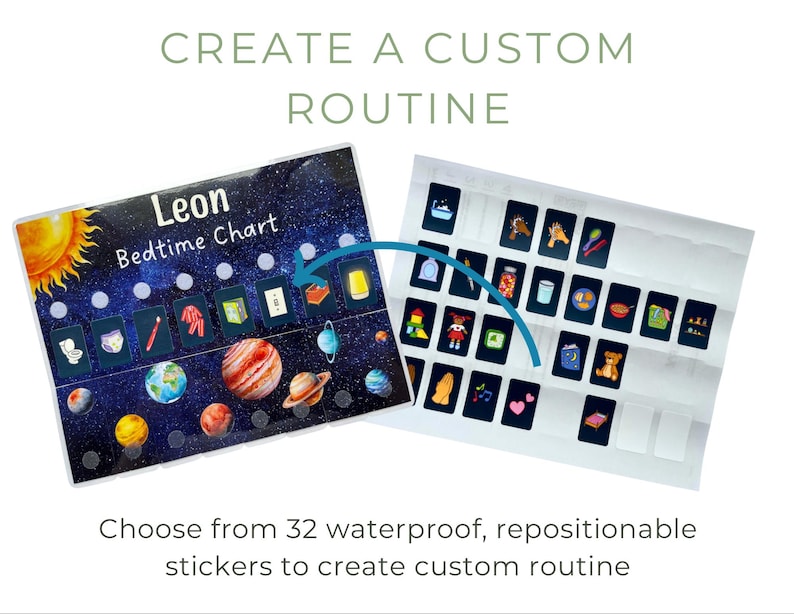 Bedtime Flip Chart - Create Custom Routine With Stickers - Etsy