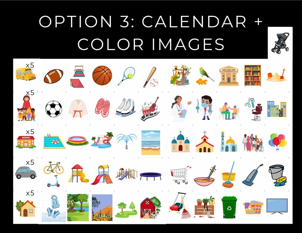 Personalized Kid's Weekly Calendar Flip Chart: Visual Schedule With 80 ...