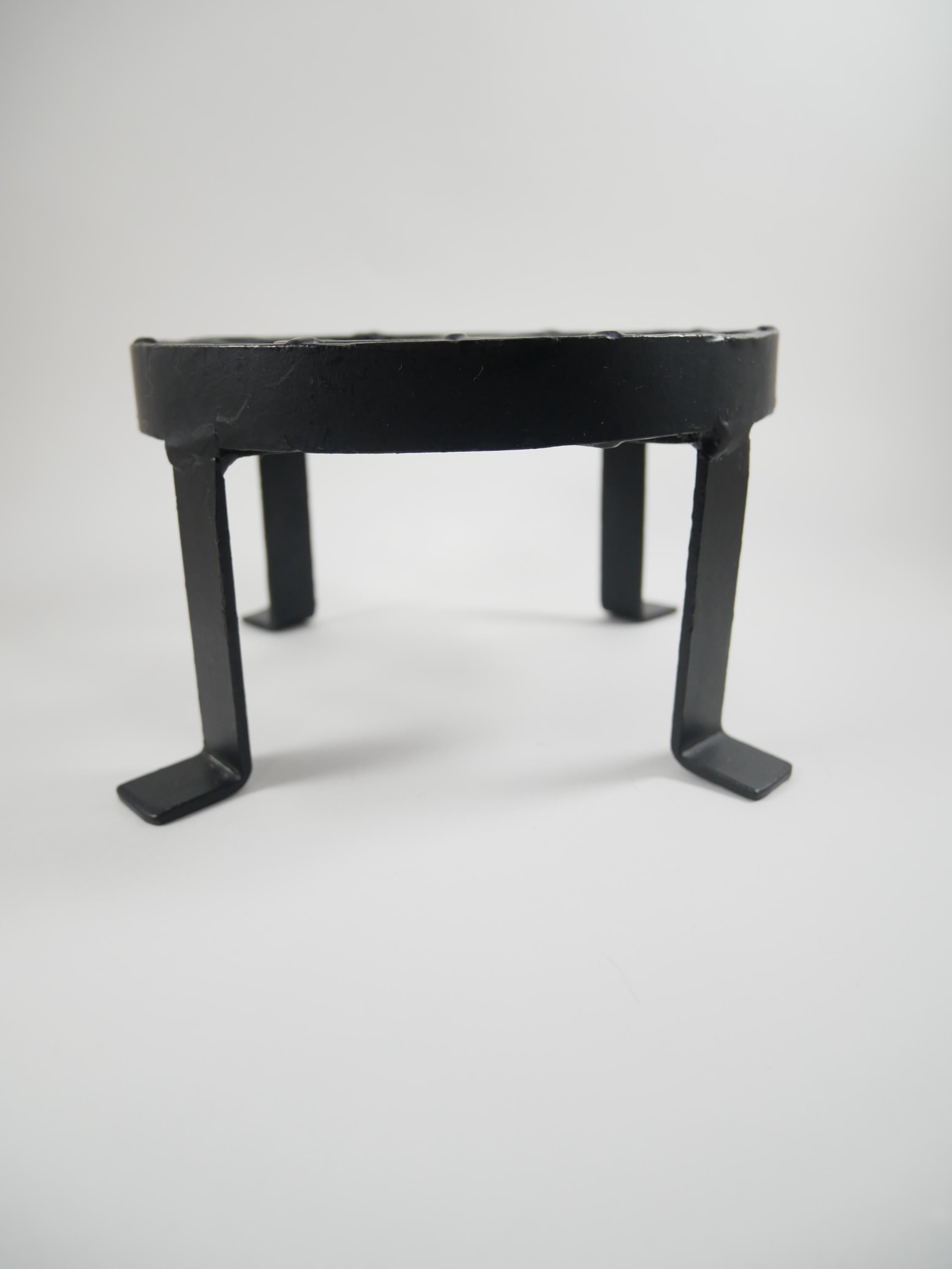 Intricate Design Wrought Iron Raised Tall Trivet Black ~hand Forged ...