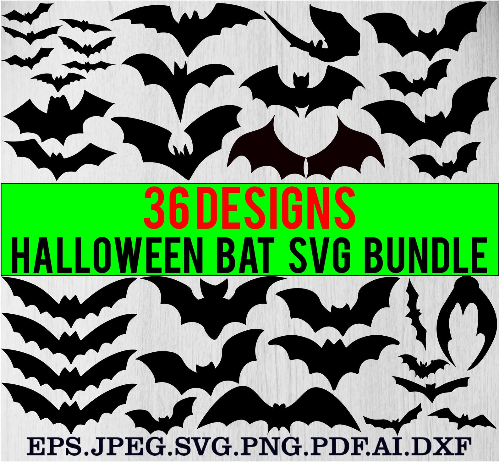 Bat Svg Bundle, Halloween Bat Svg, Halloween Svg Bundle, Halloween ...