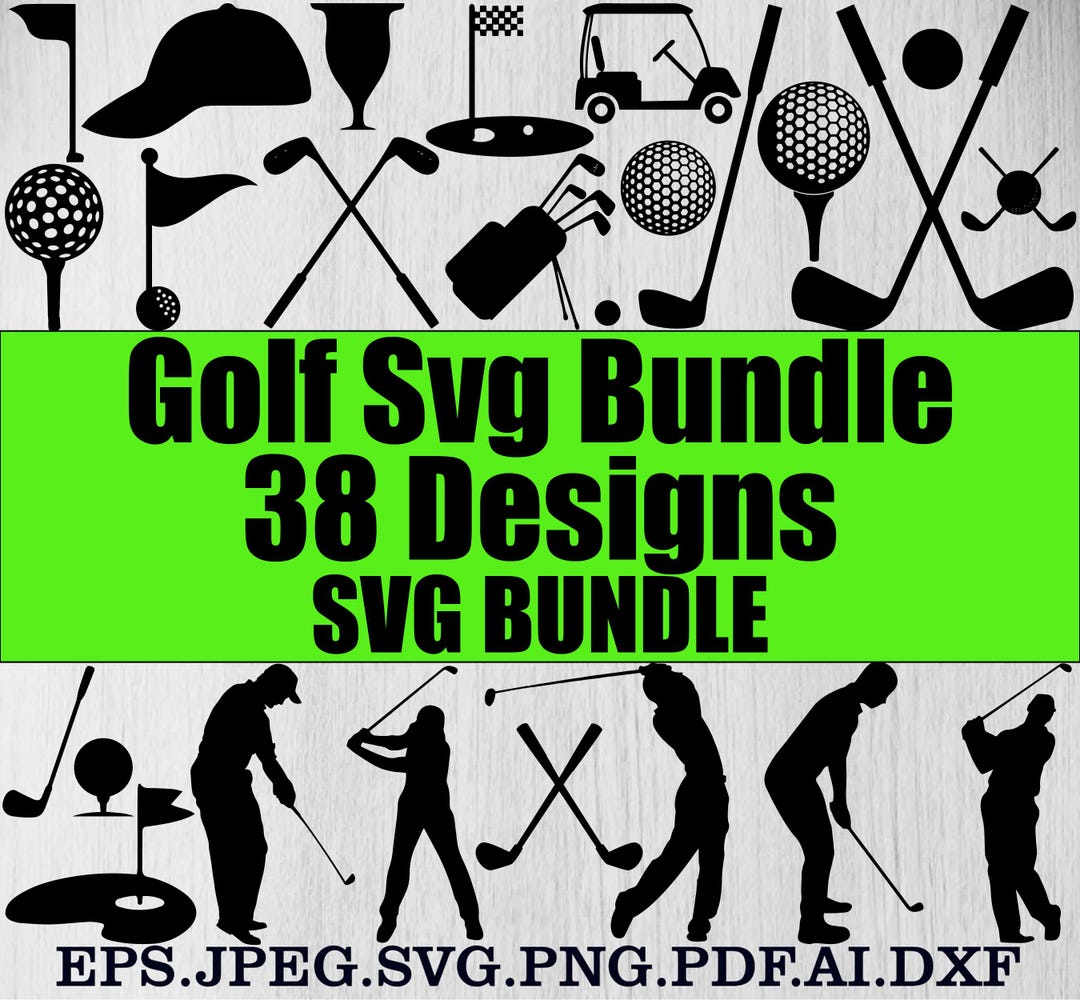 Golf Svg Bundle, Golf Clipart, Golf Split Monogram Svg, Golf Name Frame ...
