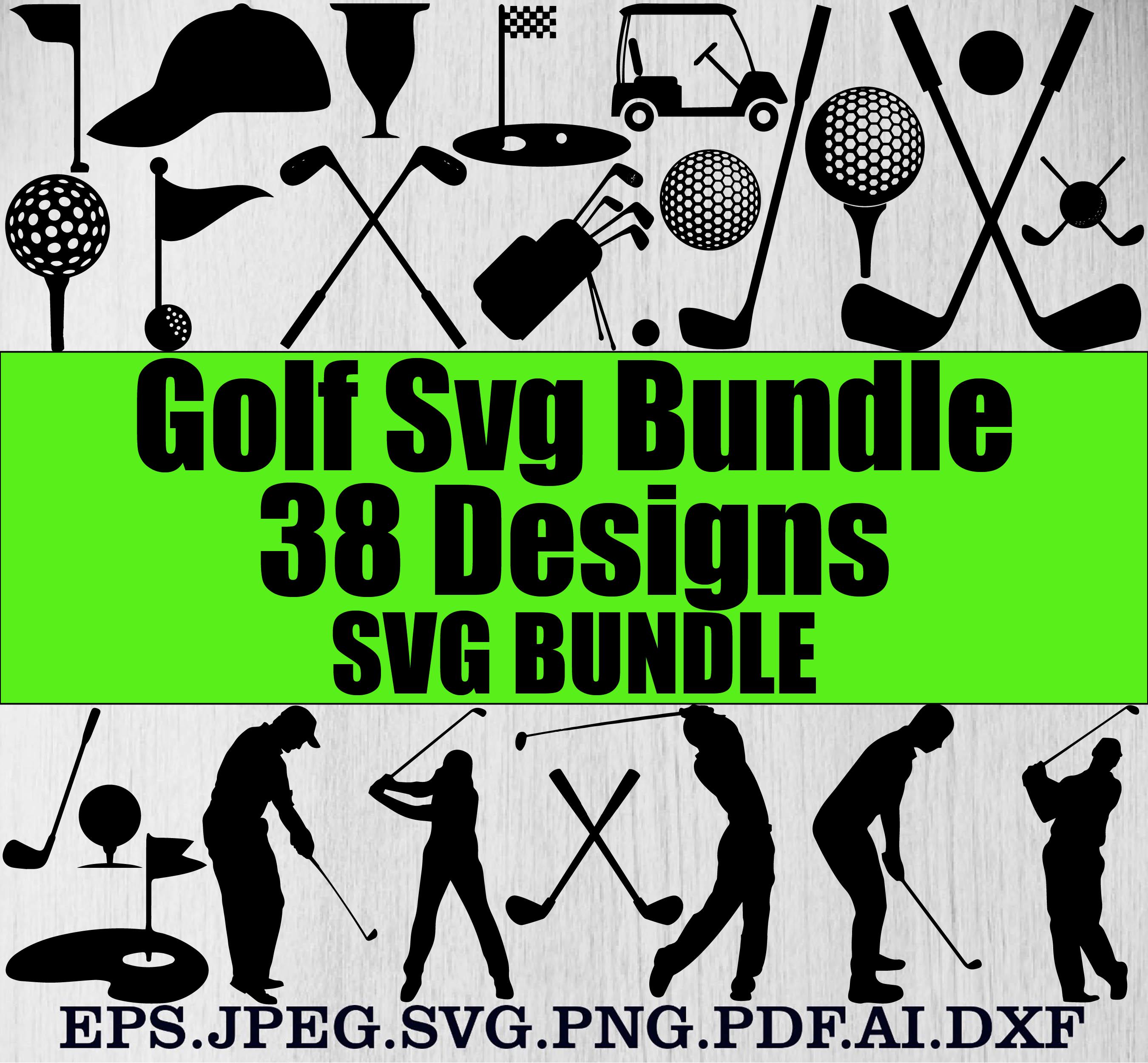 Golf Svg Bundle, Golf Clipart, Golf Split Monogram Svg, Golf Name Frame ...