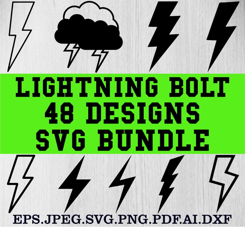 Lightning Svg Bundle, Lightning Clipart, Lightning Bolt Svg Bundle ...