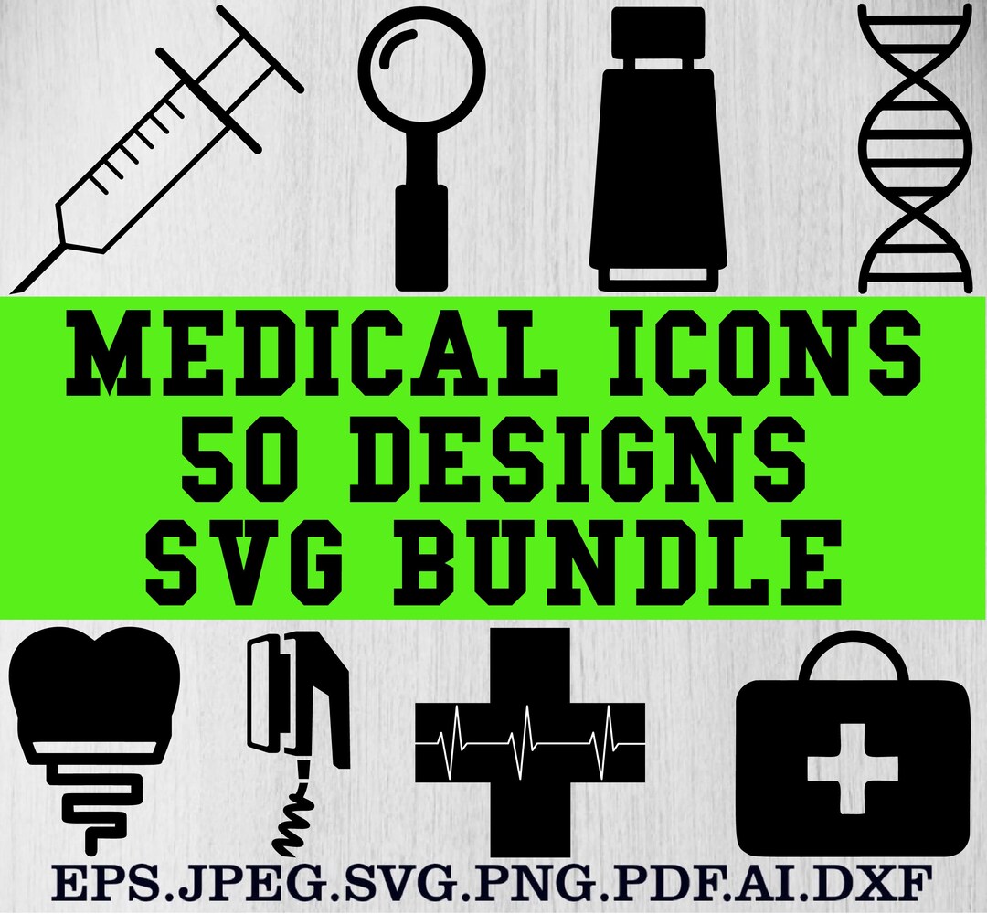 Medical Icons Svg Bundle, Medical Icons Png Bundle, Medical Clipart ...