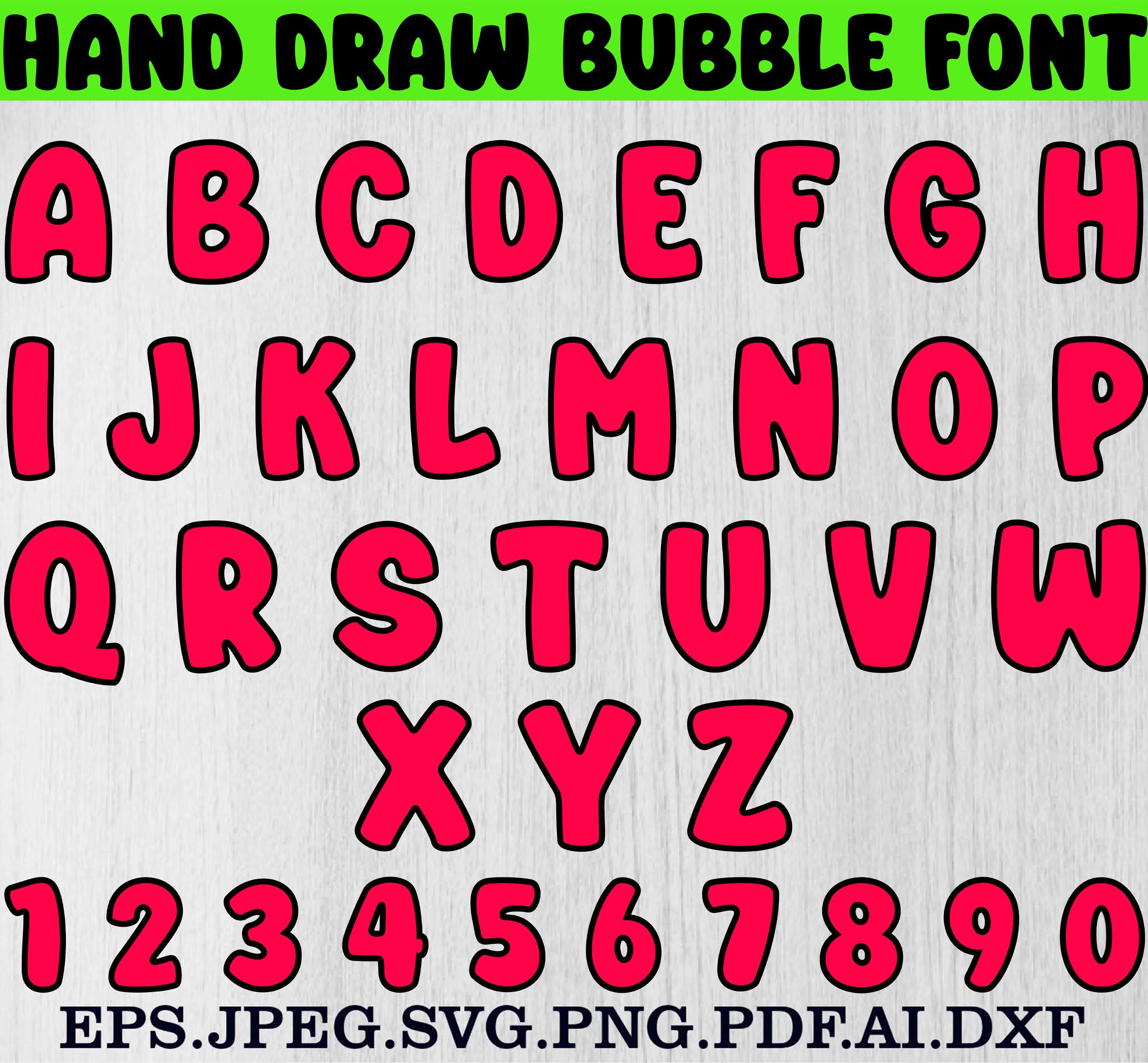 Bubble Font Svg, Bubble Alphabet Svg, Bubble Letters Svg, Bubble Font ...