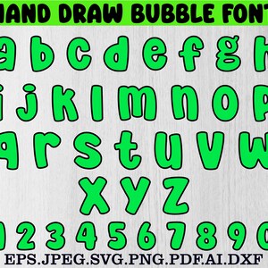 Bubble Font Svg, Bubble Alphabet Svg, Bubble Letters Svg, Bubble Font ...