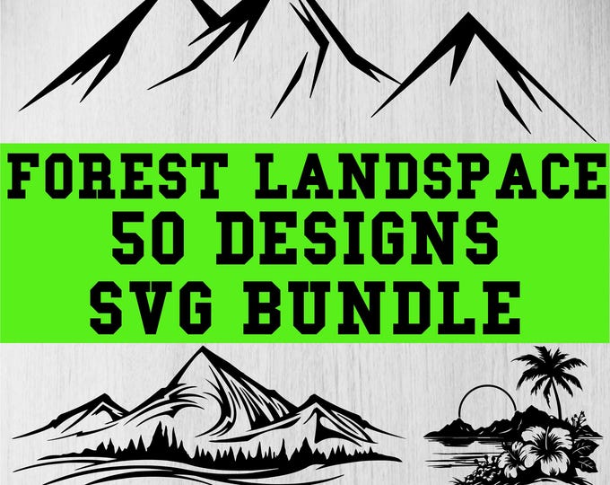Landscape Svg, Forest Svg, Adventure Svg, Outdoor Svg, Deer Svg, Nature ...