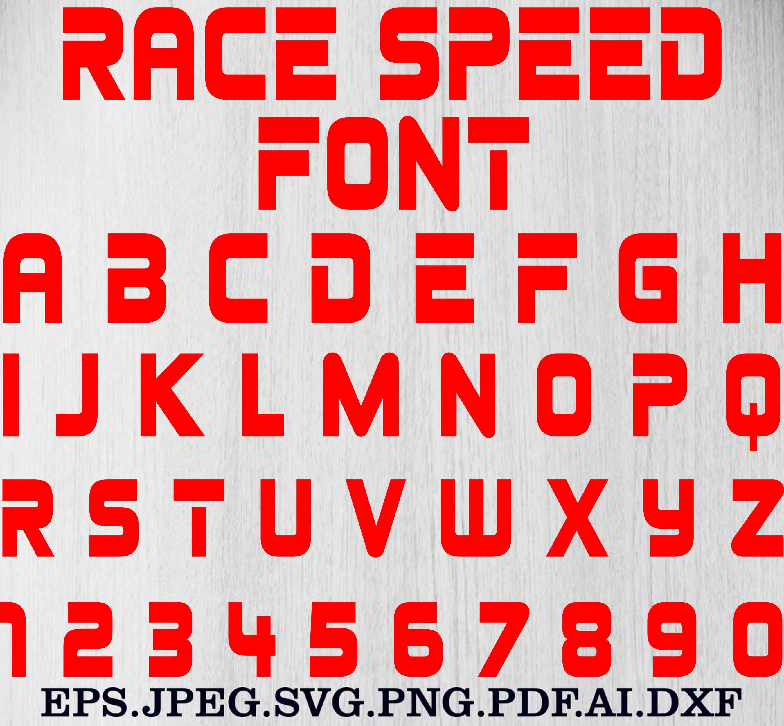 Racing Speed Font Svg. Racing Speed Font Ttf, Racing Speed Font Letters ...