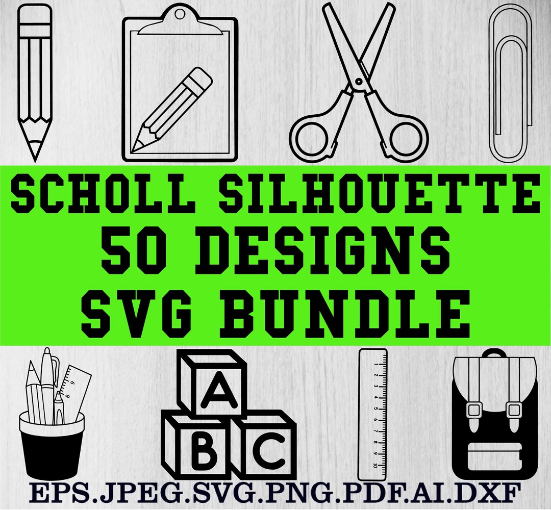 School Svg Bundle, School Png Bundle, Back to School Svg, School Icons ...
