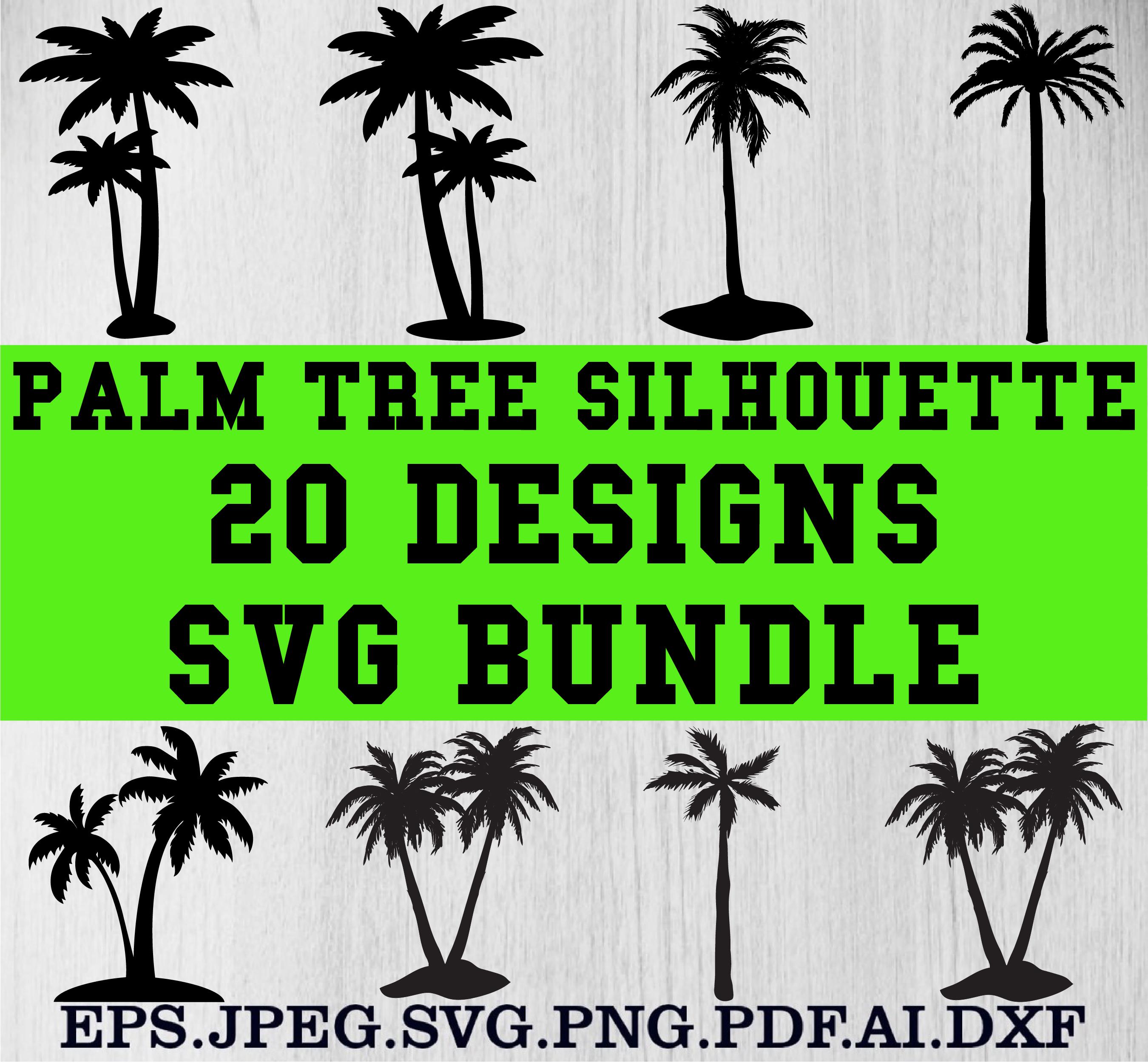 Palm Tree Svg Bundle| Palm Tree Svg| Palm Tree Clipart| Palm Tree ...