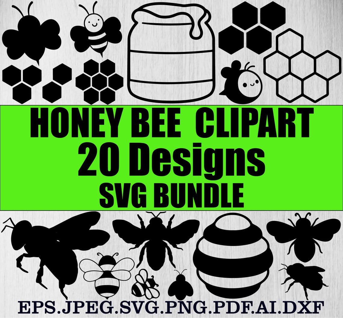 Bee Svg Bundle| Bee Hive Svg| Honeycomb Svg| Bee Clipart| Bee Cut Files ...