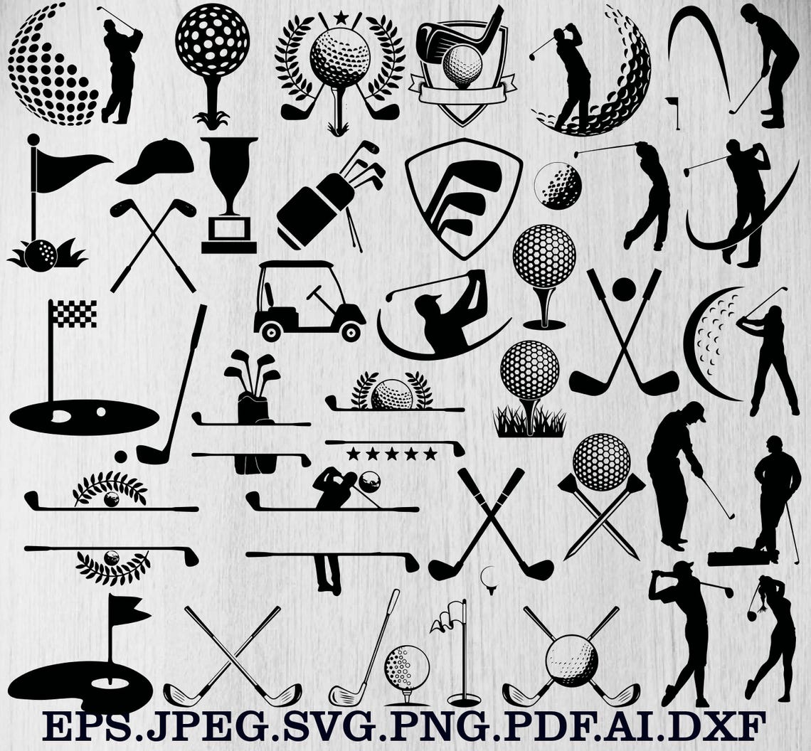 Golf Svg Bundle, Golf Clipart, Golf Split Monogram Svg, Golf Name Frame ...
