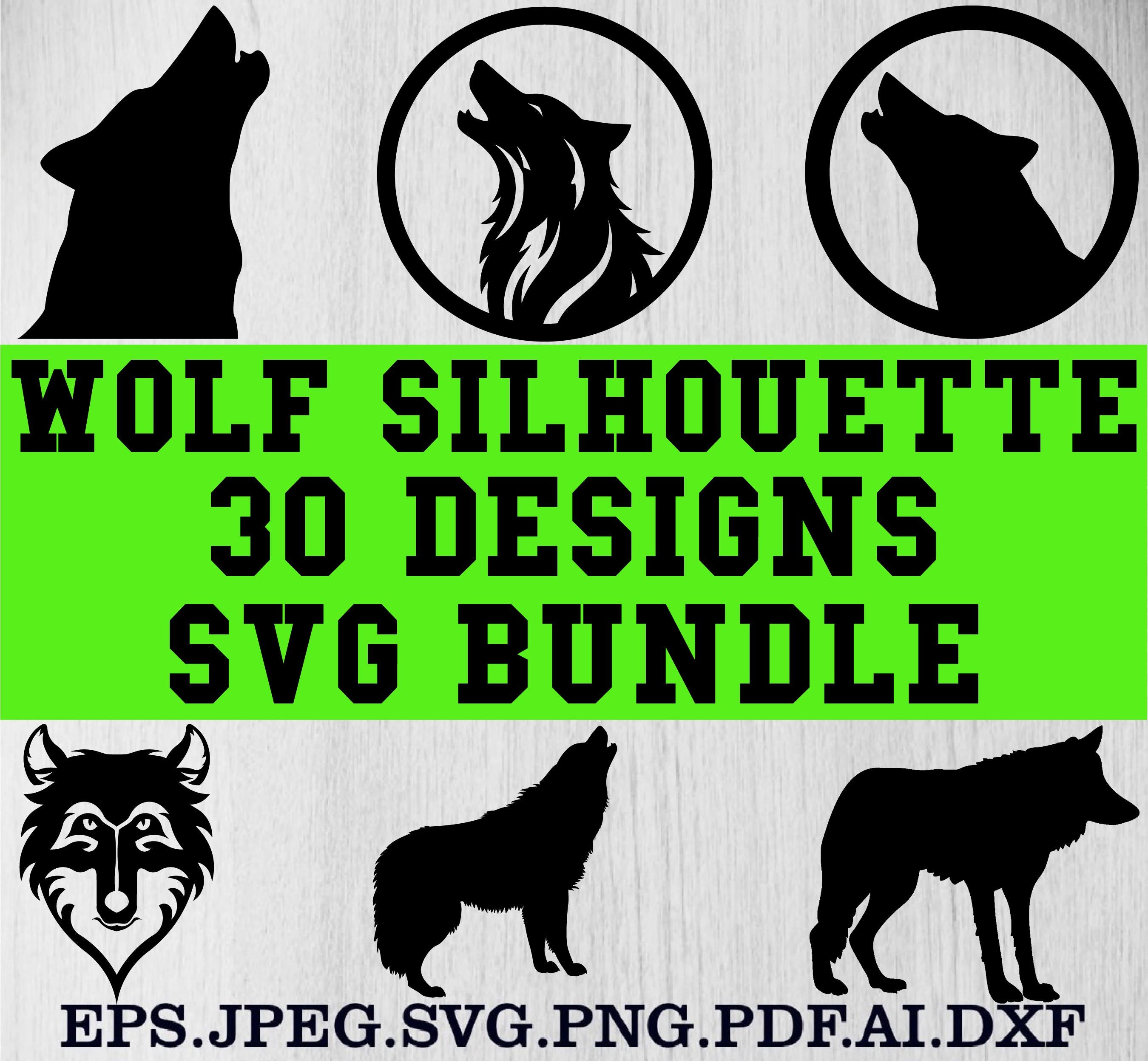 Wolf Svg Bundle, Wolf Svg, Wolf Head Svg, Wolf Clipart, Wolf Svg Cut ...