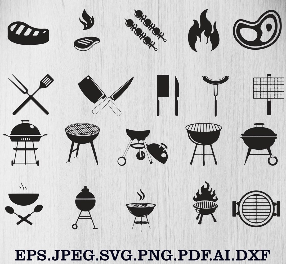 20 Barbeque SVG Bundle, BBQ Svg Bundle, BBQ Svg, Grilling Svg, Kitchen ...