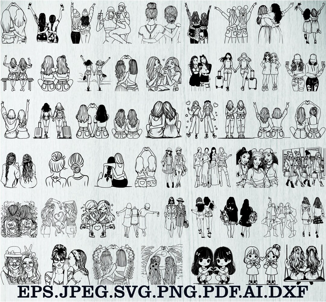 Friends Svg Bundle, Friends Clipart, Friends Cut File for Circut ...