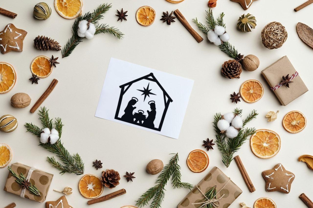 Krippe SVG-Bundle, Krippen-Szene-Svg-Bundle, Weihnachts-Krippe Clipart ...
