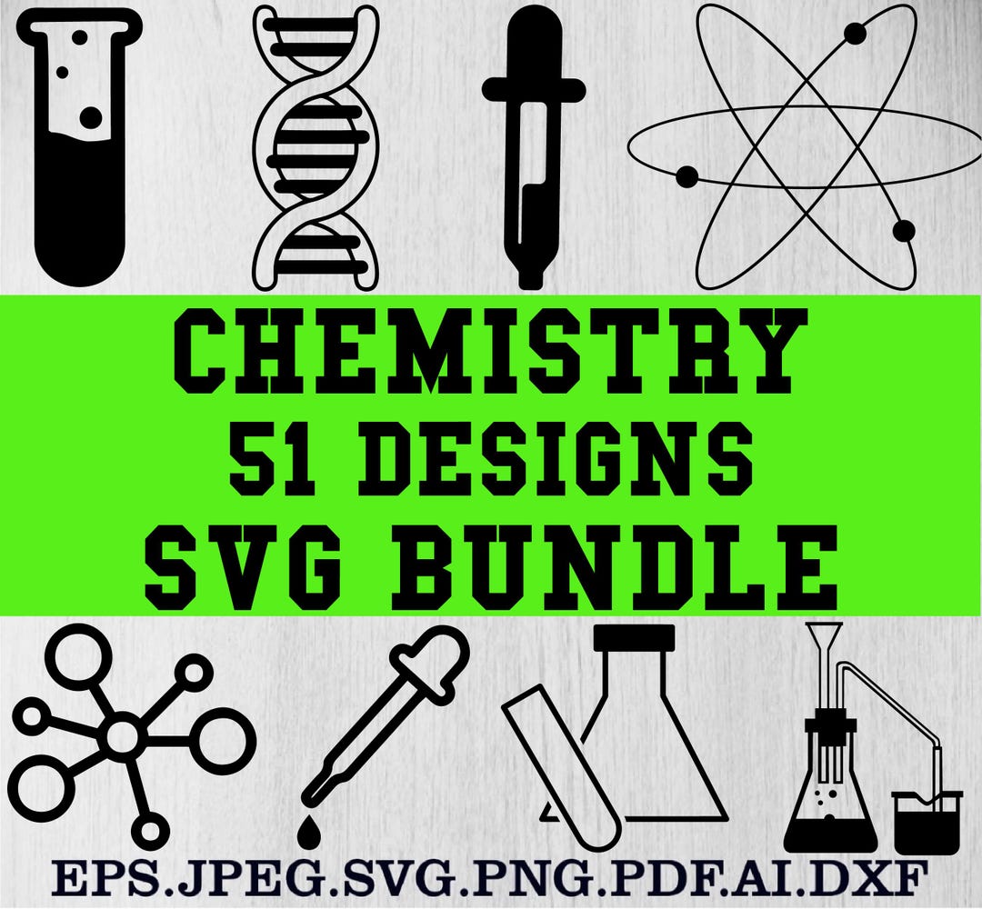 Chemistry Svg Bundle, Chemistry Png Bundle, Chemistry Clipart ...