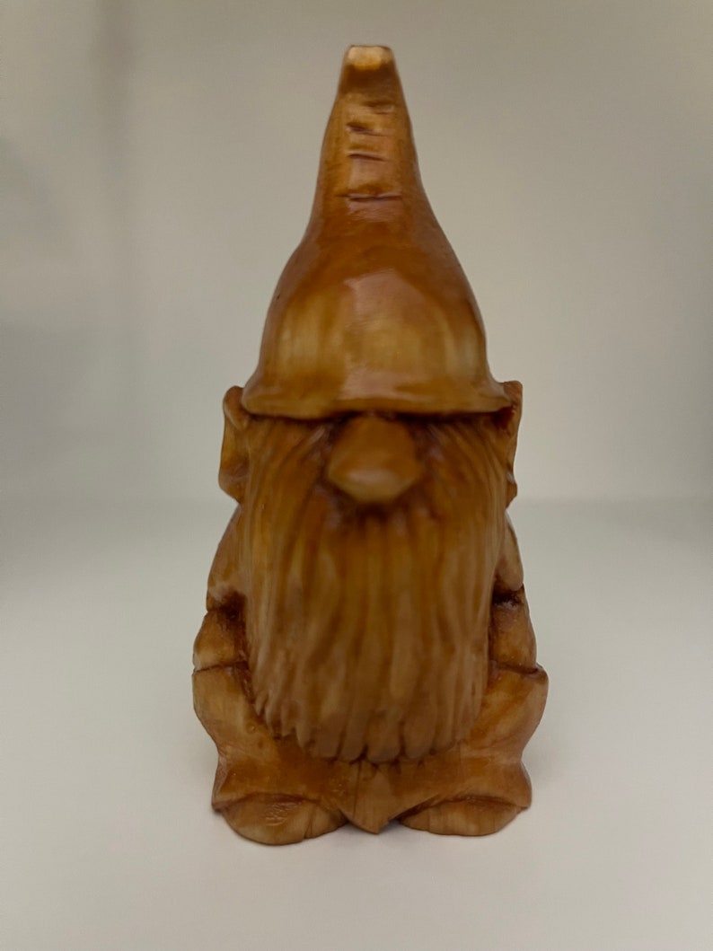 Hand Carved Wood Gnome - Etsy
