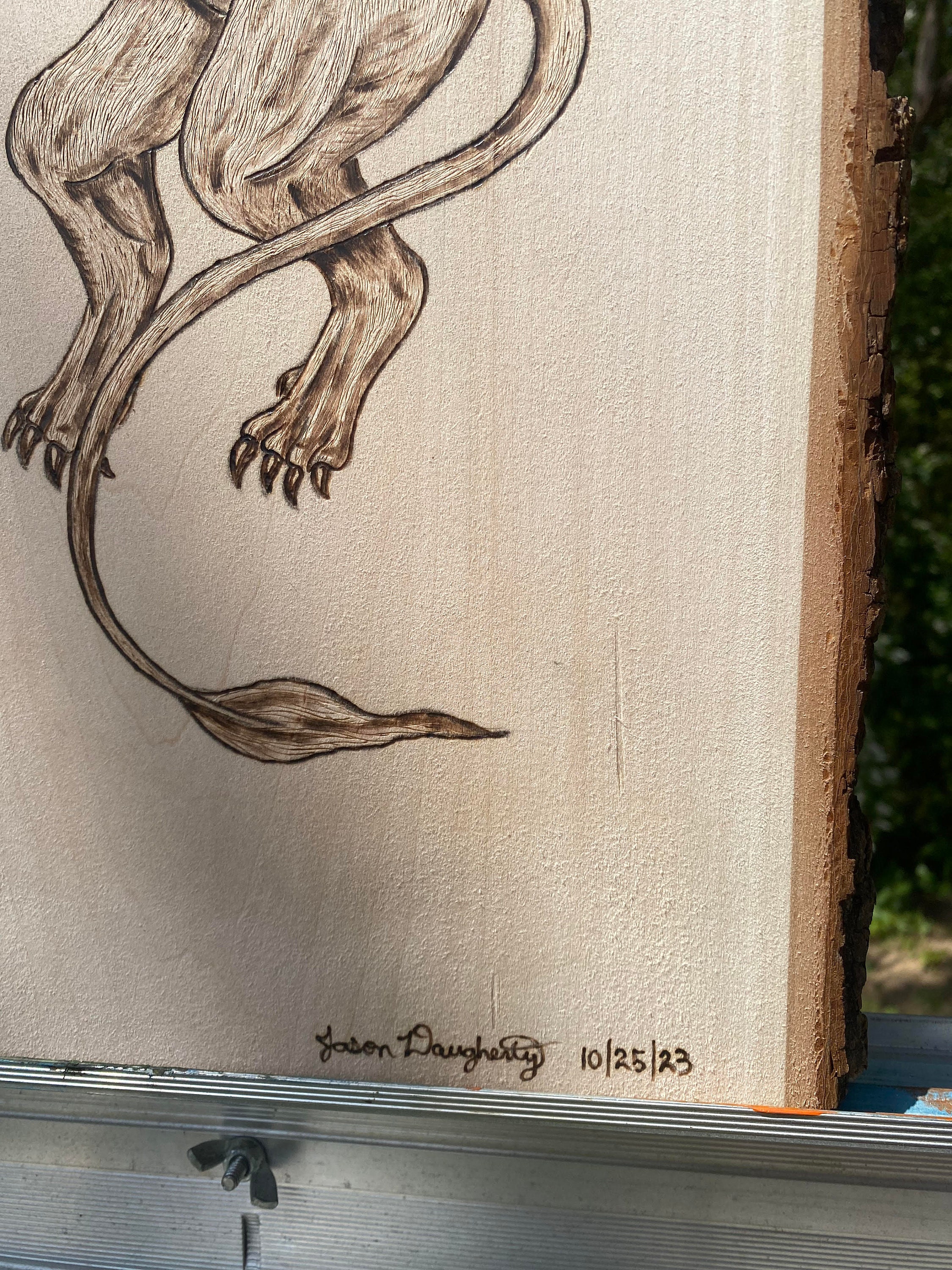 Griffin Woodburning, Woodburning Art, Wall Art, Pyrography - Etsy
