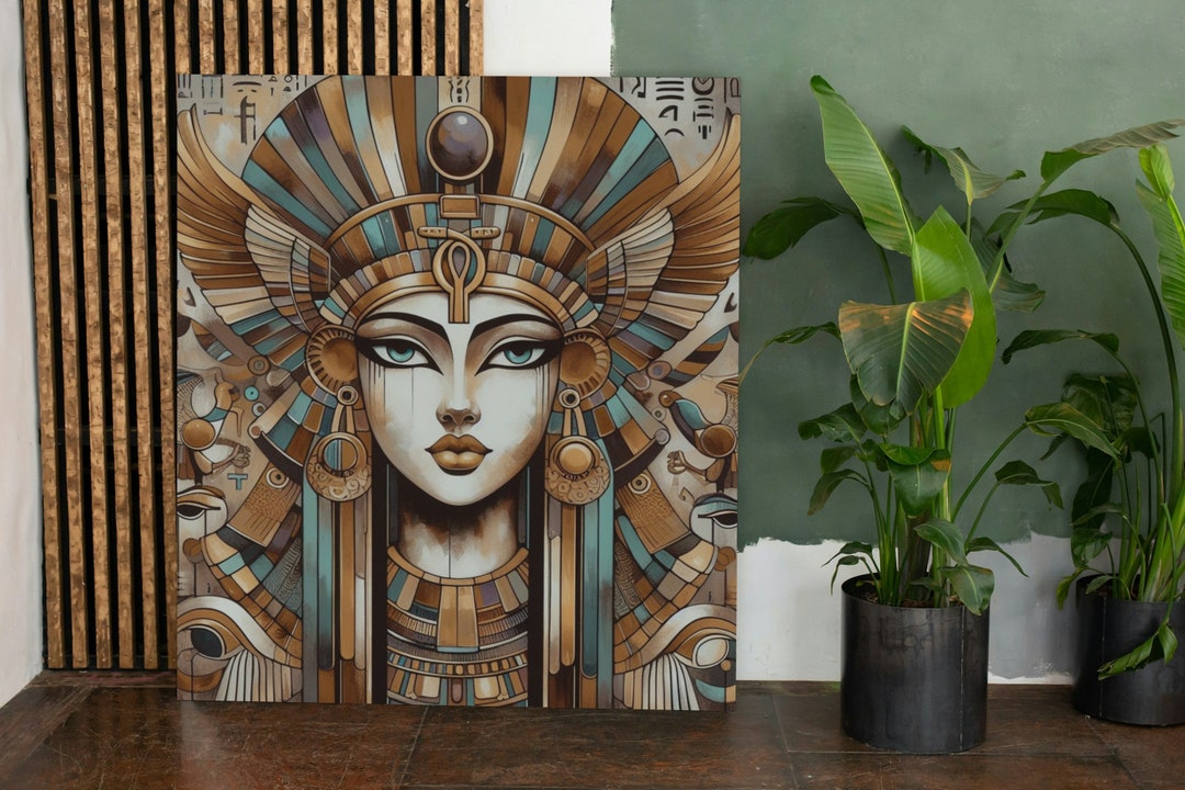 Majestic Pharaoh Queen •egyptian Art •wall Art •home Decor •mug Wrap ...